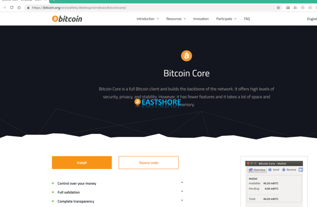 Intro And Tutorial For Bitcoin Core Wallet Eastshore Mining Devices